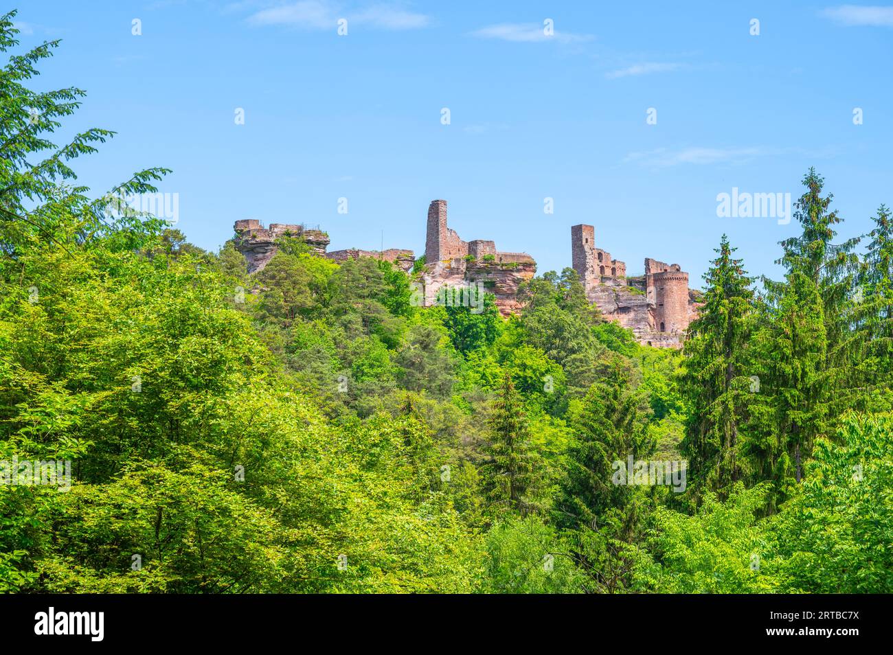 The group of castles Alt-Dahn, Palatinate Forest, Dahn, Palatinate ...