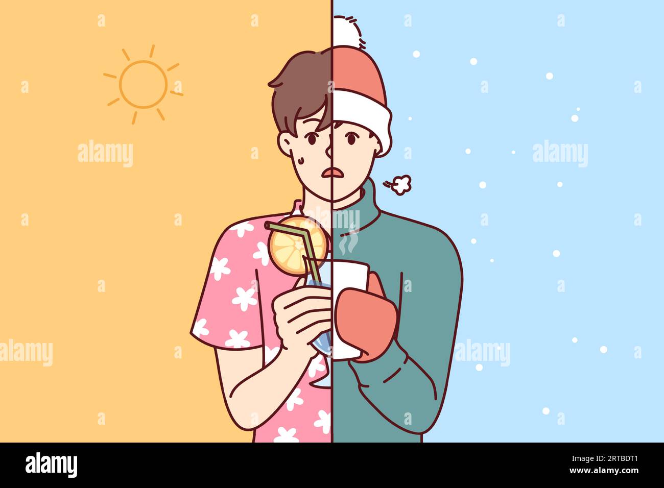 Cooling contrast Stock Vector Images - Alamy