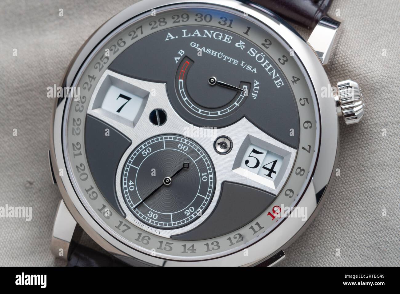 A. Lange & Söhne Zeitwerk Date Stock Photo - Alamy