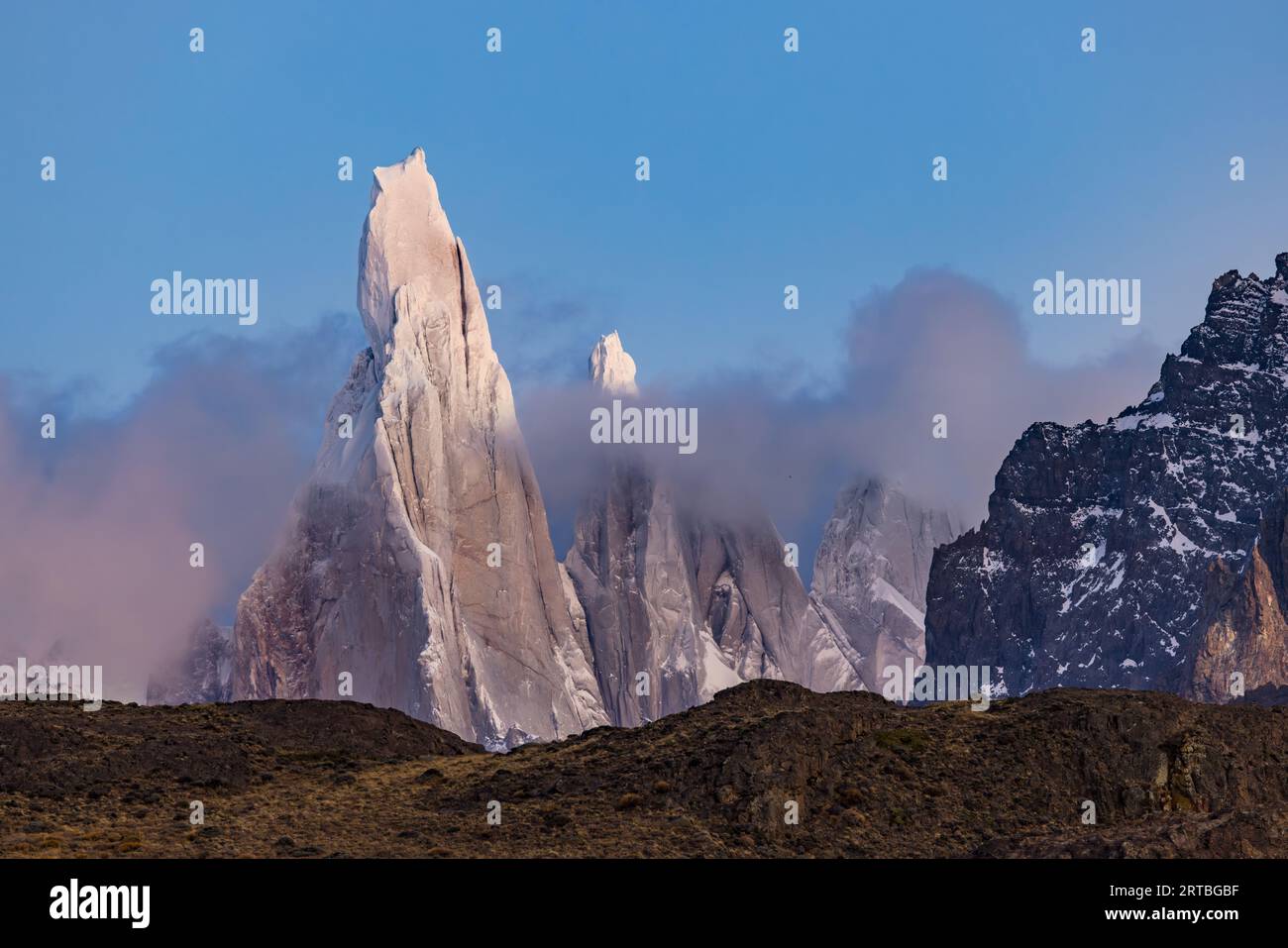 The soaring peak of the Cerro Torre granite formation called Scream of ...