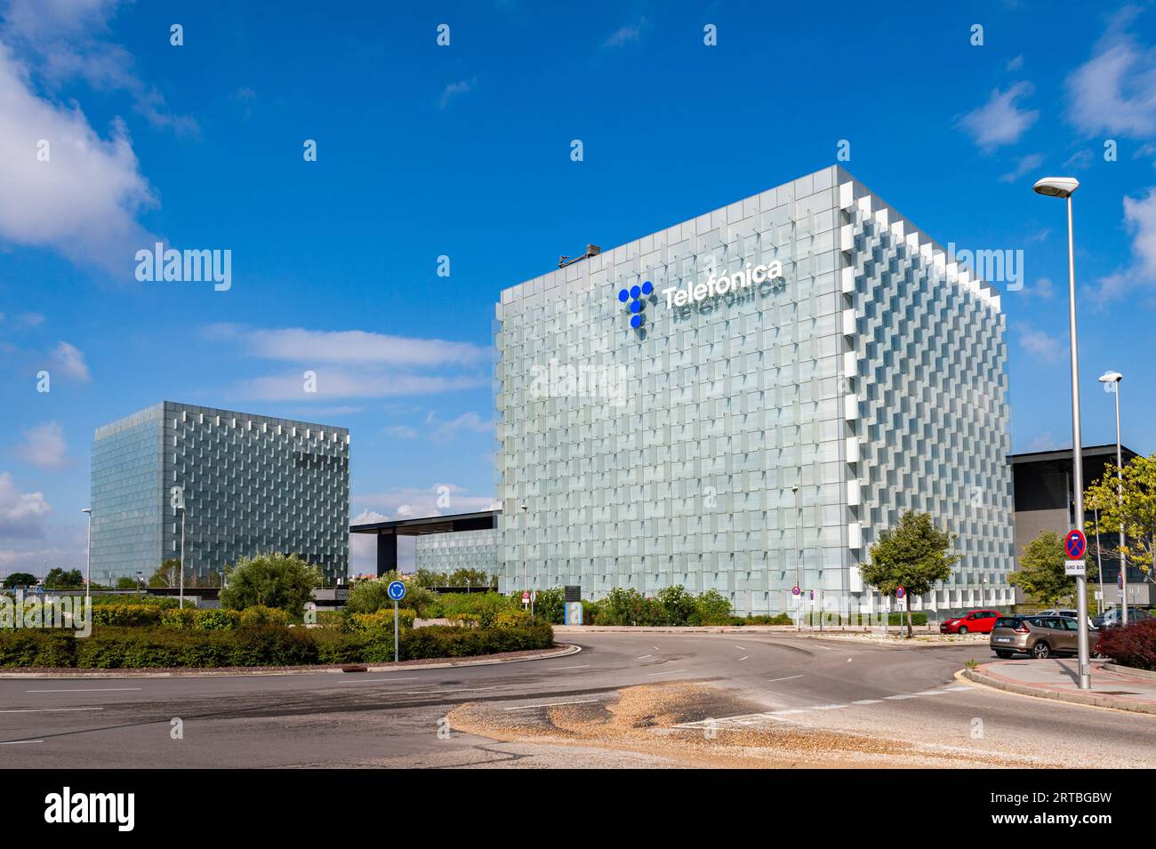 A view of the District Telefonica, headquarters of the Spanish ...
