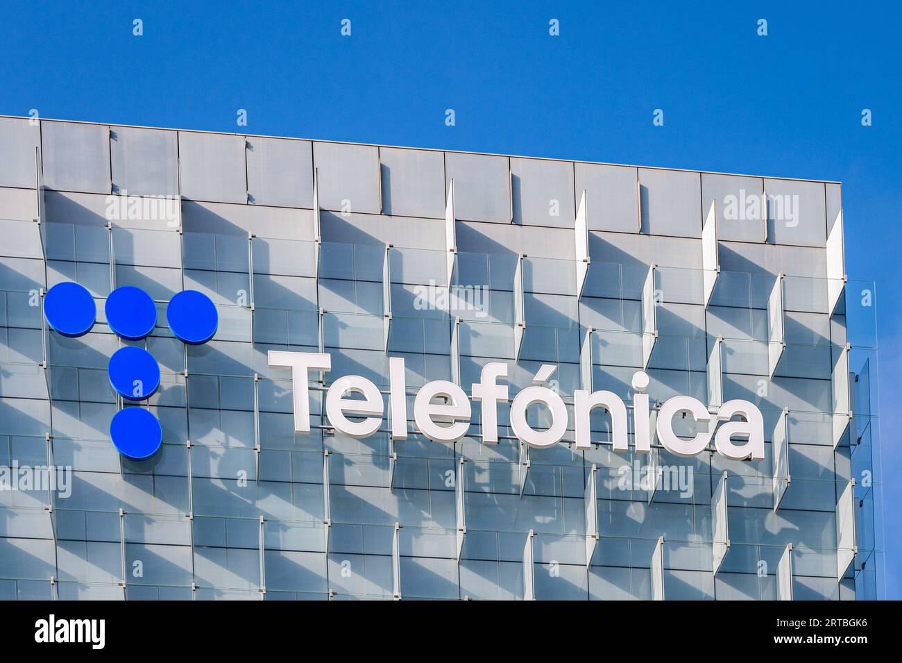 Of the spanish telecommunications company telefonica hi-res stock ...