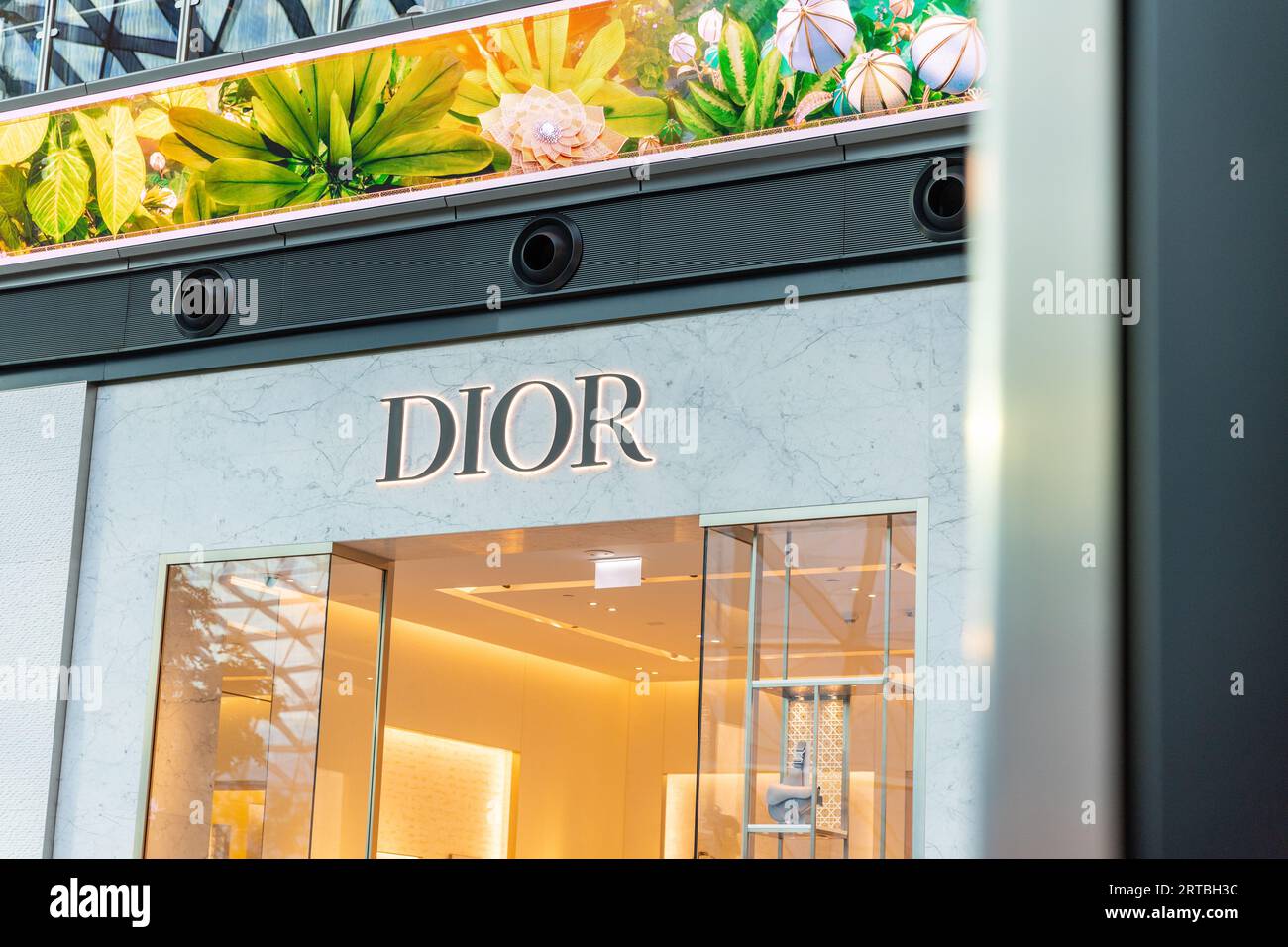 Dior duty free store front at Doha Hamad International Airport, Qatar ...