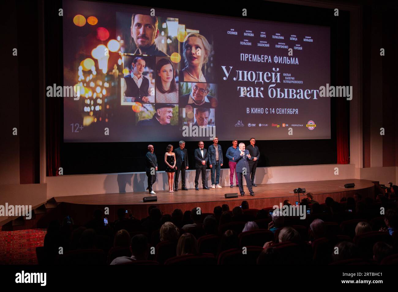 Moscow. Director and producer Valery Belotserkovsky (foreground ...