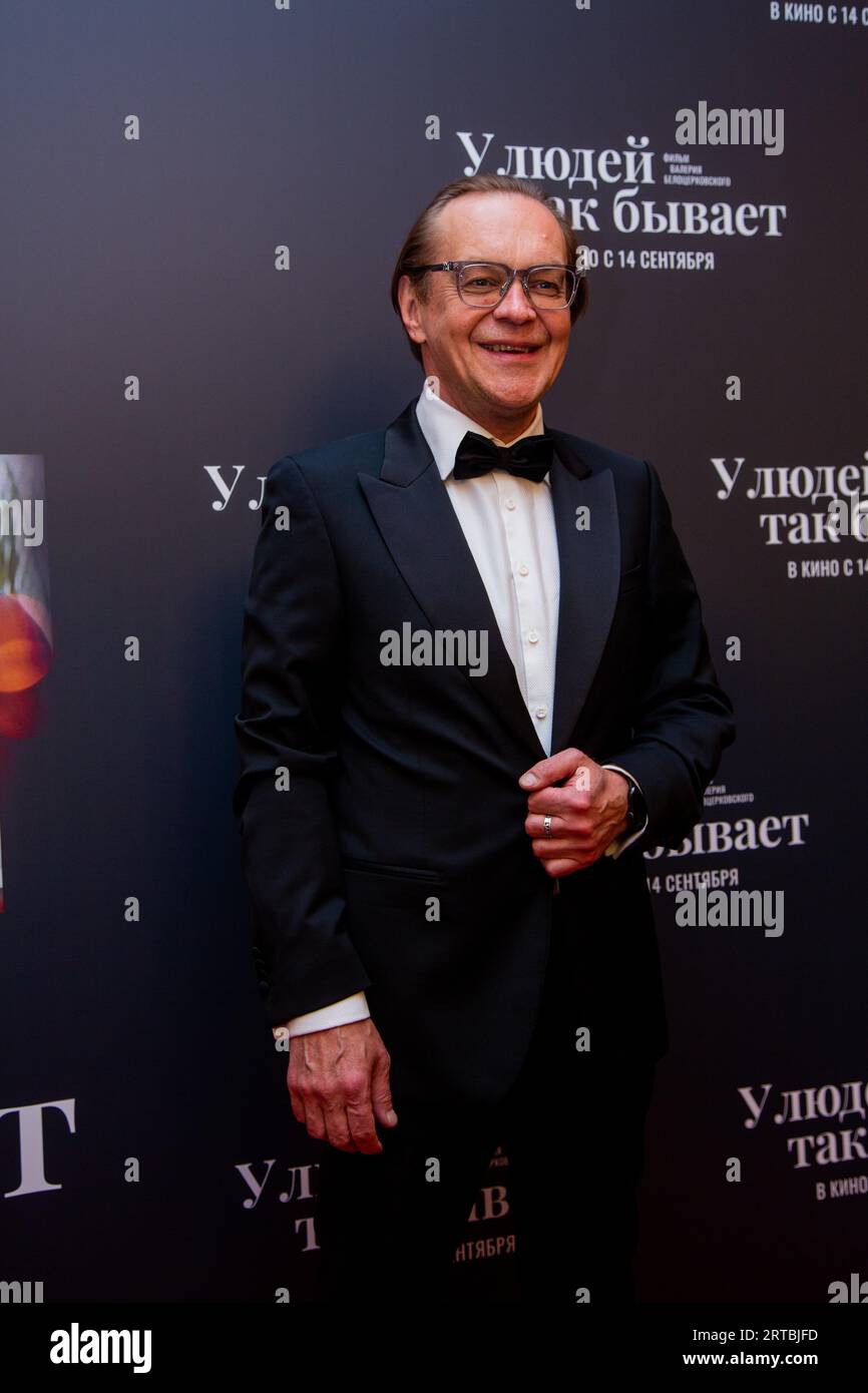 Moscow. Actor Mikhail Gorevoy at the premiere of the film “It Happens ...