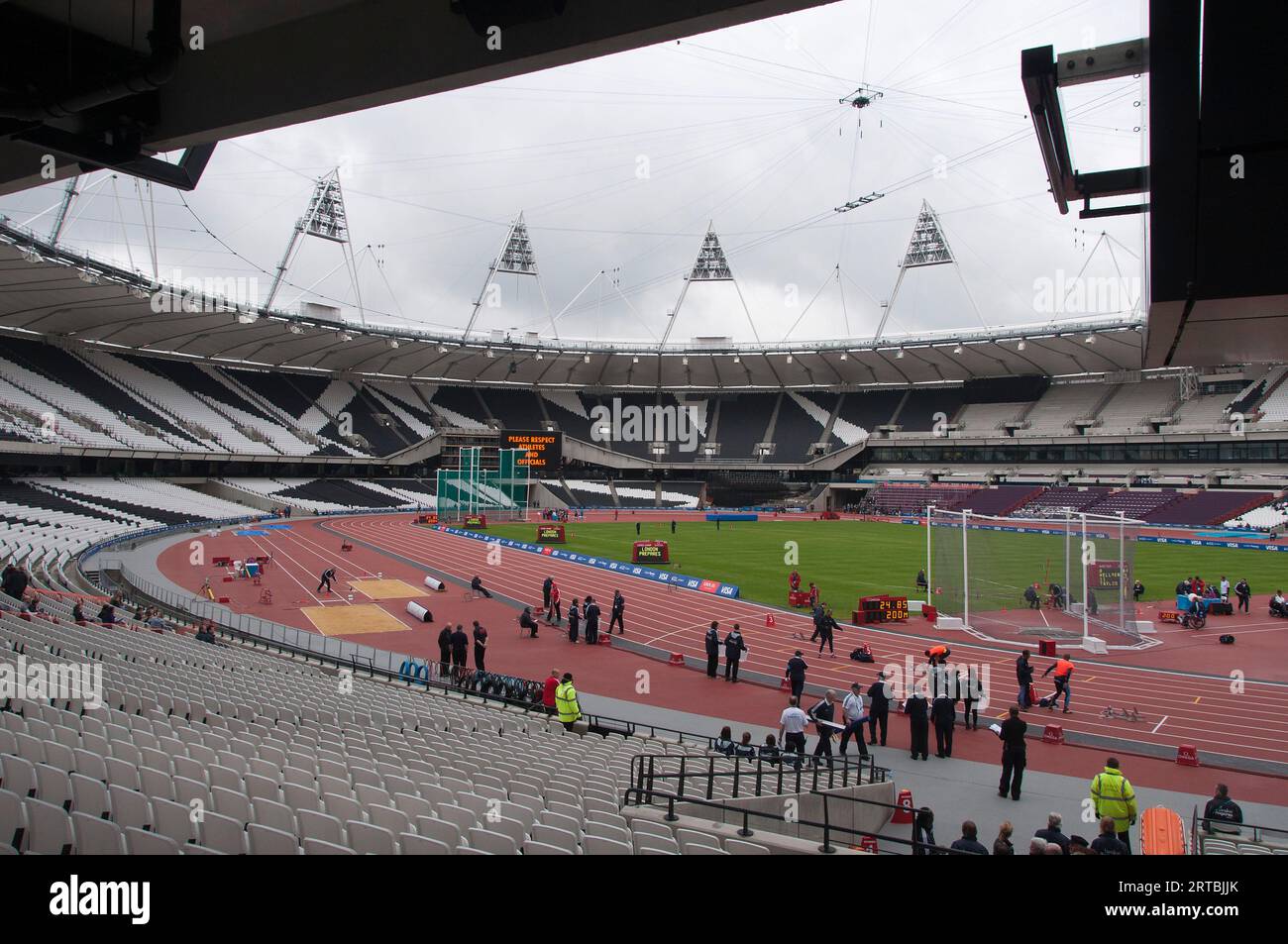 Inside the London Stadium - London Prepares Series Stock Photo - Alamy