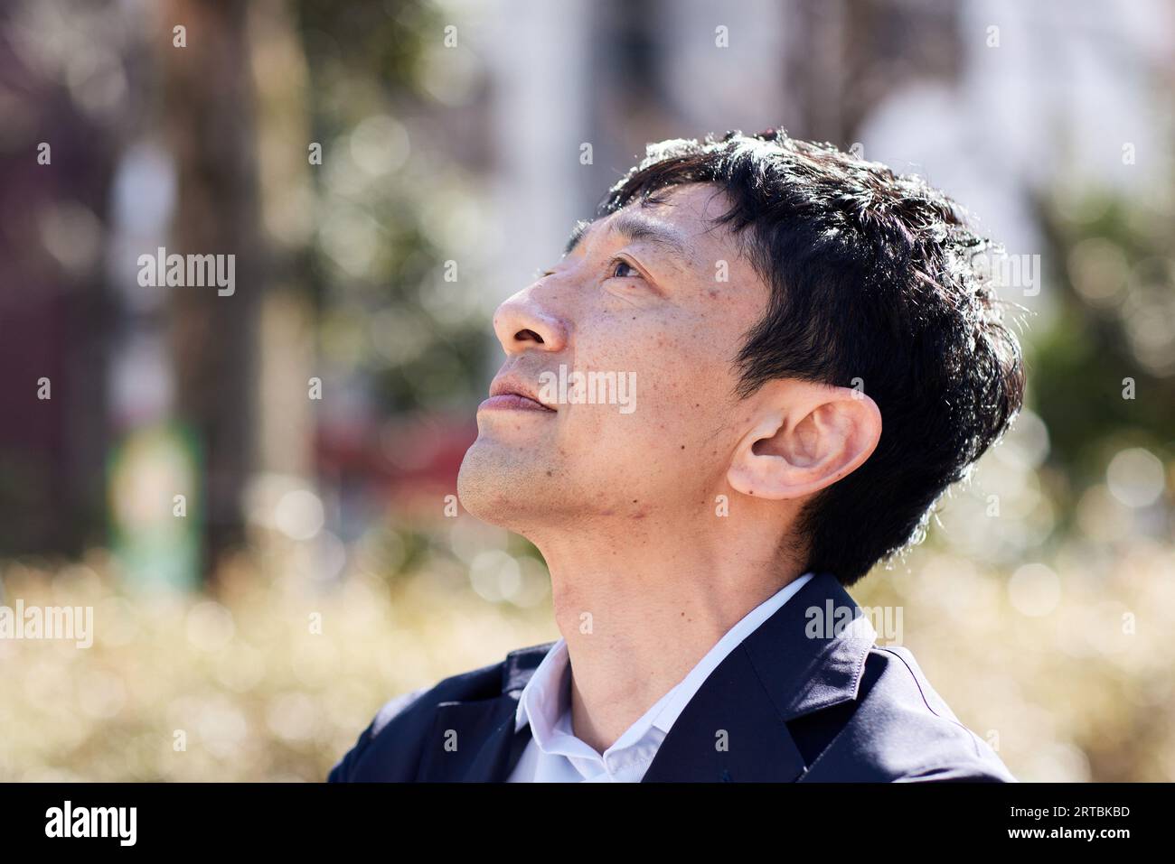 Close up portrait businessman thinking hi-res stock photography and ...