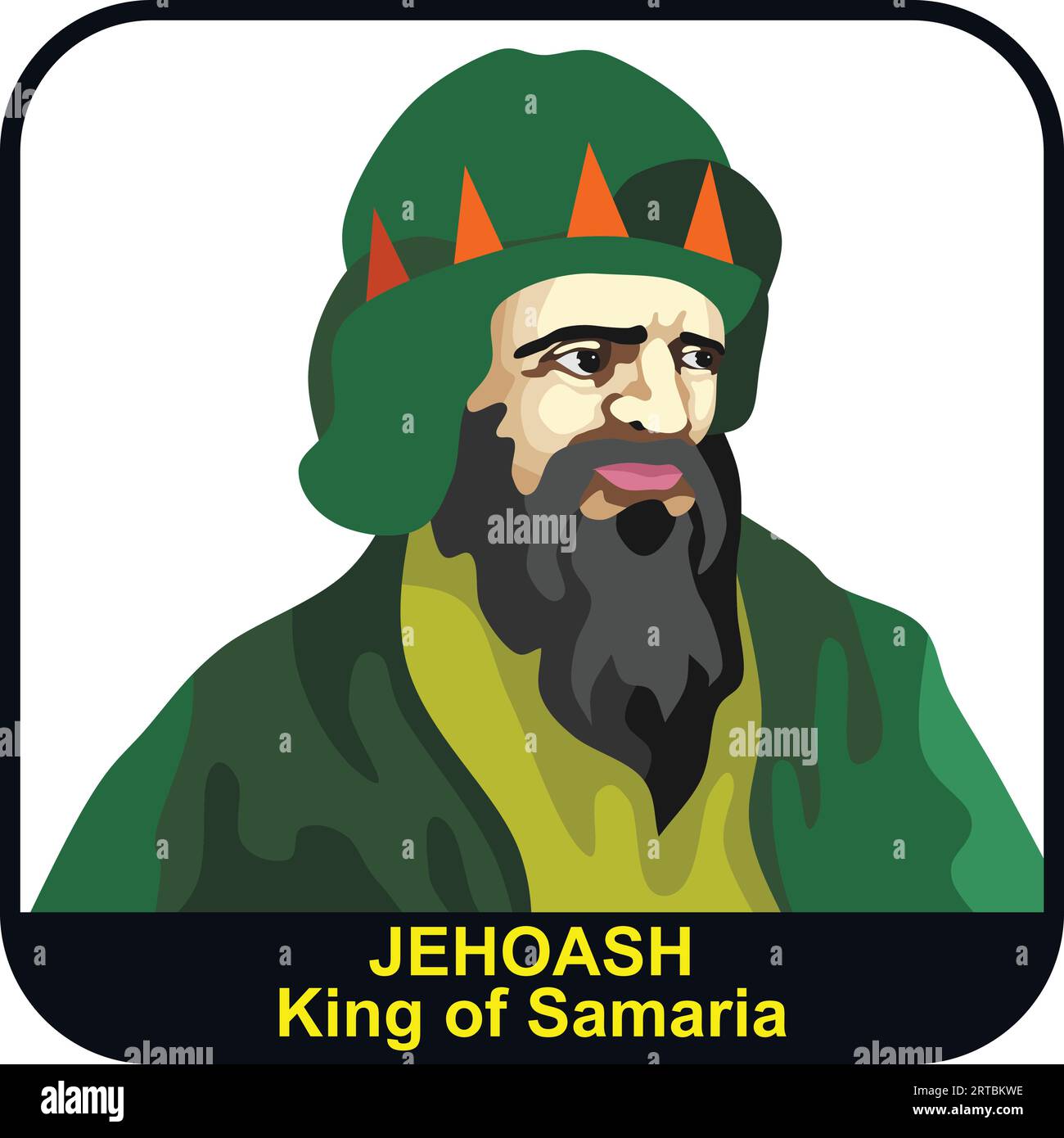 Joash or Jehoash 12th Israel Samaria King Stock Vector Image & Art - Alamy