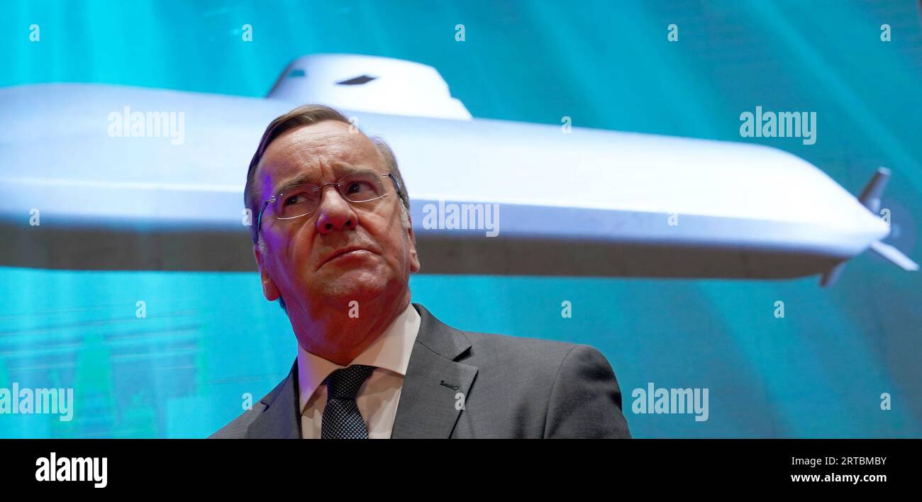 Kiel, Germany. 12th Sep, 2023. Boris Pistorius (SPD), Federal Minister ...