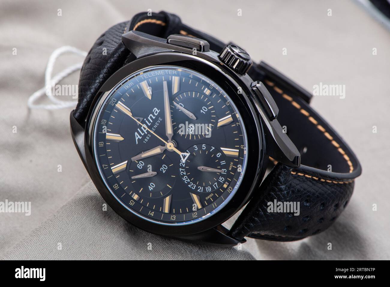 Alpina Alpiner 4 Maanufacture Flyback Chrono Stock Photo - Alamy
