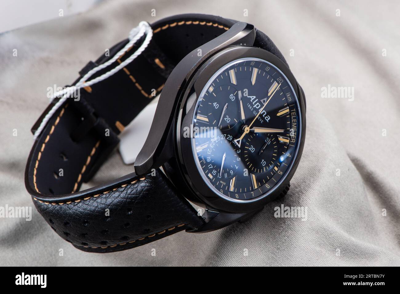 Alpina Alpiner 4 Maanufacture Flyback Chrono Stock Photo - Alamy