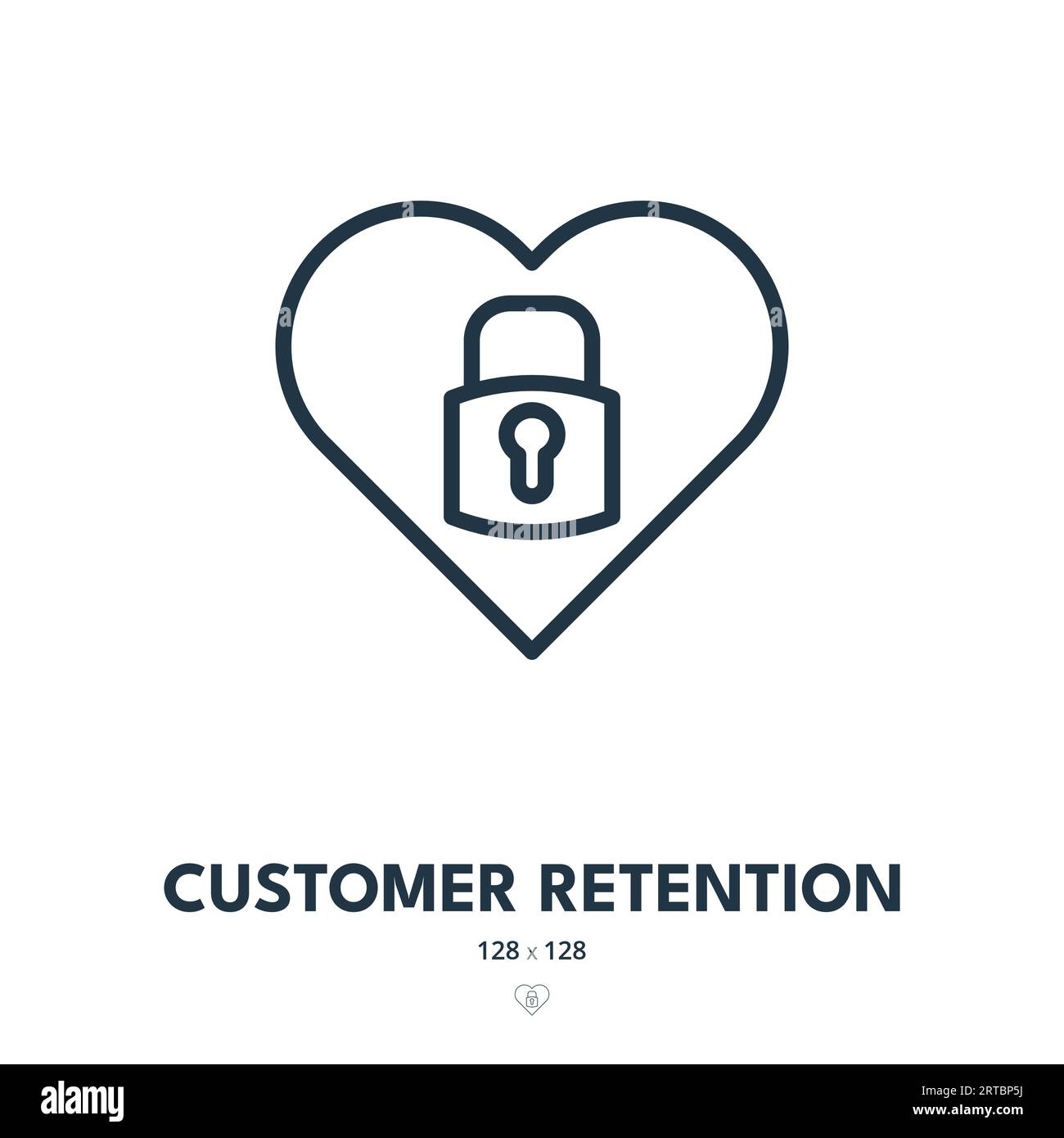 Customer Retention Icon. Client, Consumer, Satisfaction. Editable ...