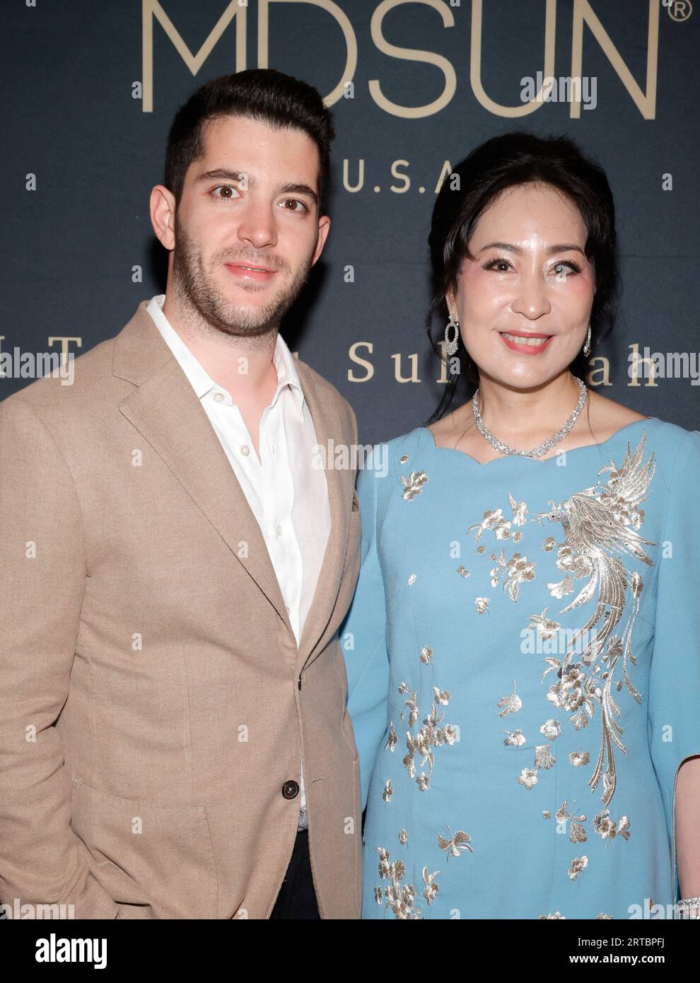 Beverly Hills, CA. 11th Sep, 2023. Aslan Gulmen, Zehra Sun at the HRH ...