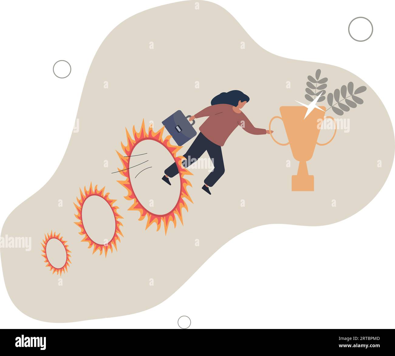 Business challenge, obstacle, risk or danger to overcome to become ...