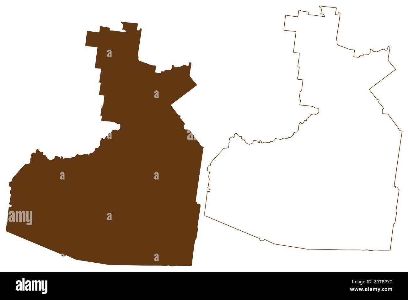 Hay Shire (Commonwealth of Australia, New South Wales, NSW) map vector ...