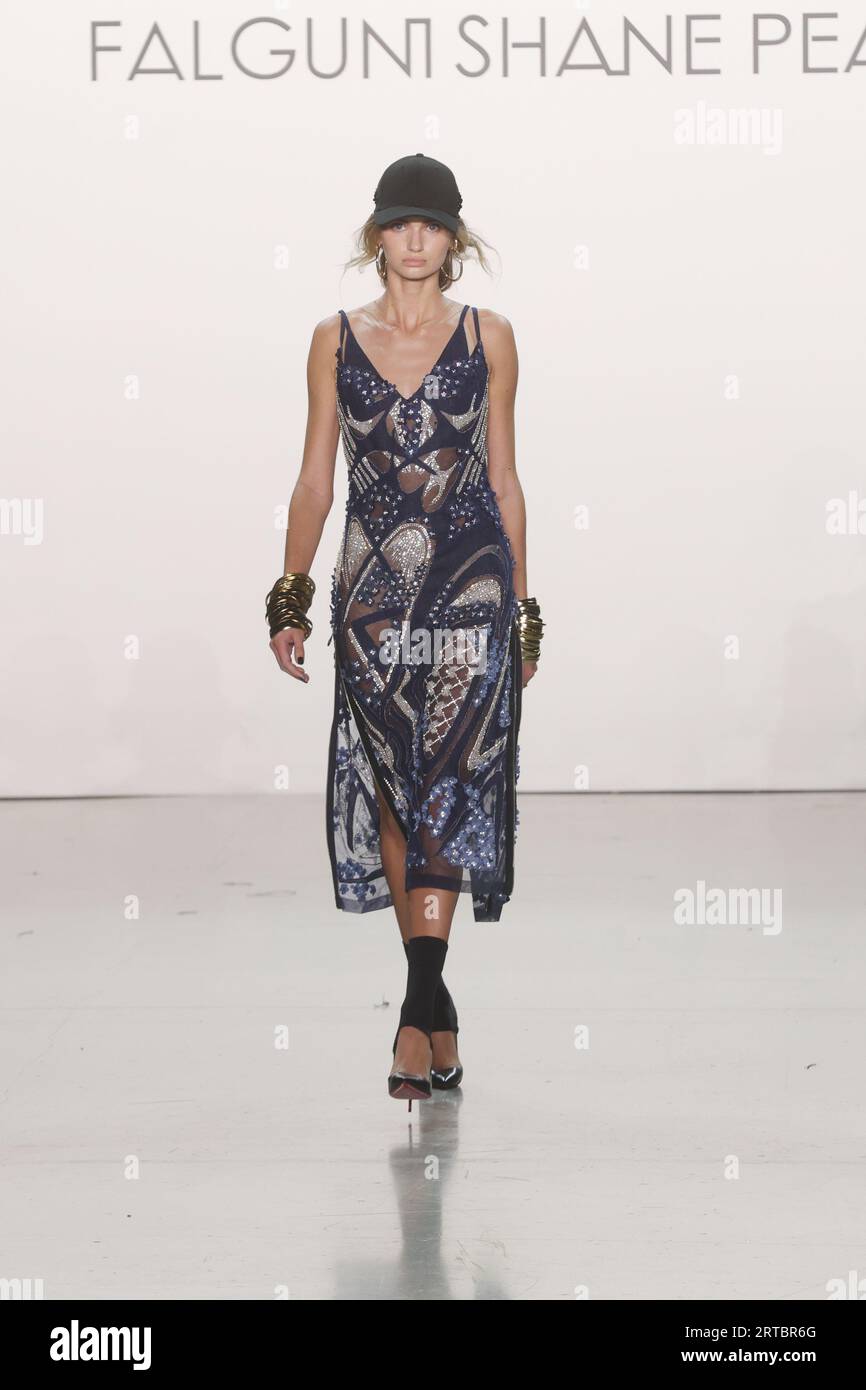 New York, United States. 11th Sep, 2023. Model on runway during the ...