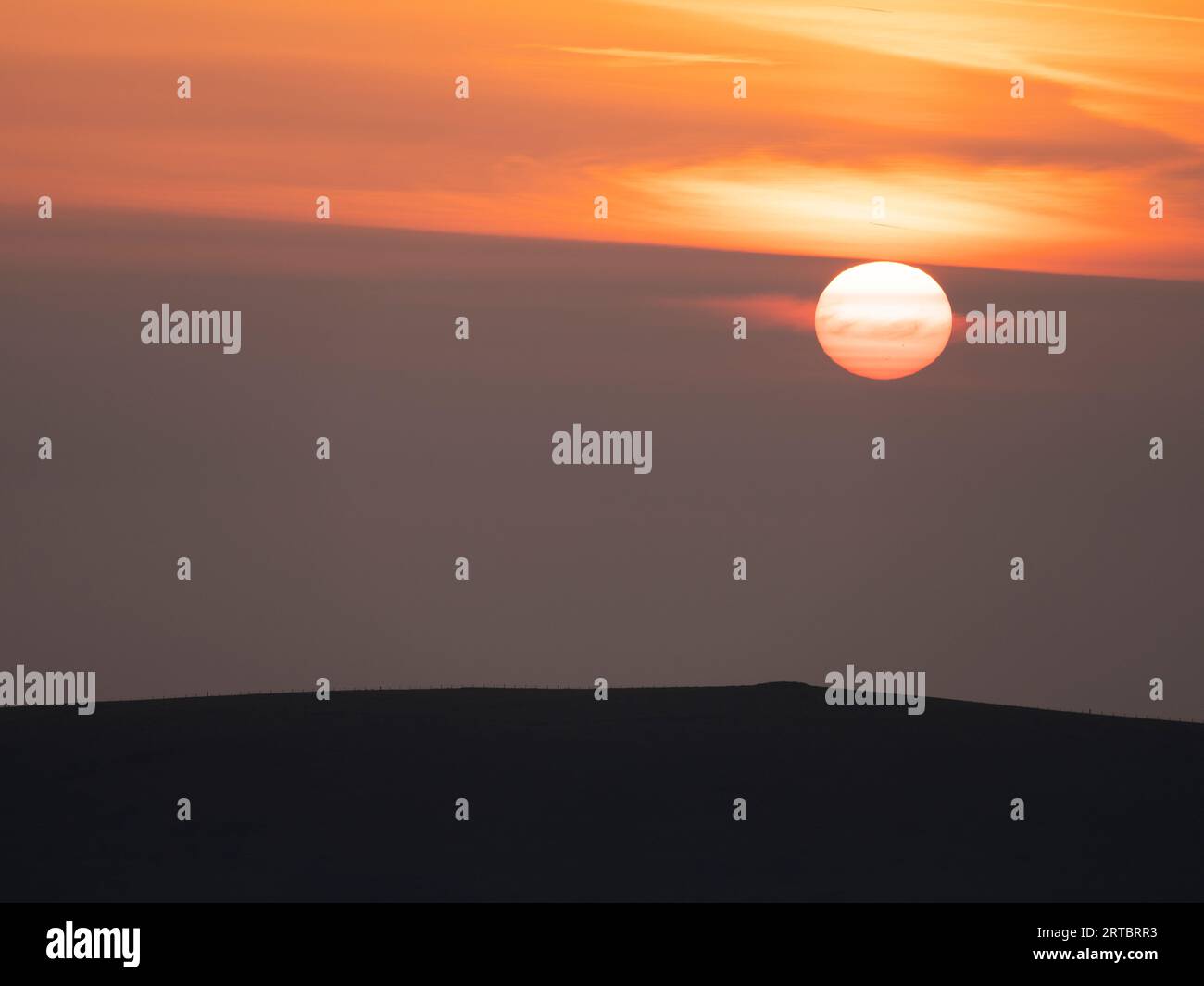 Scenery viewed from Stiperstones, a rocky quartzite ridge in South ...