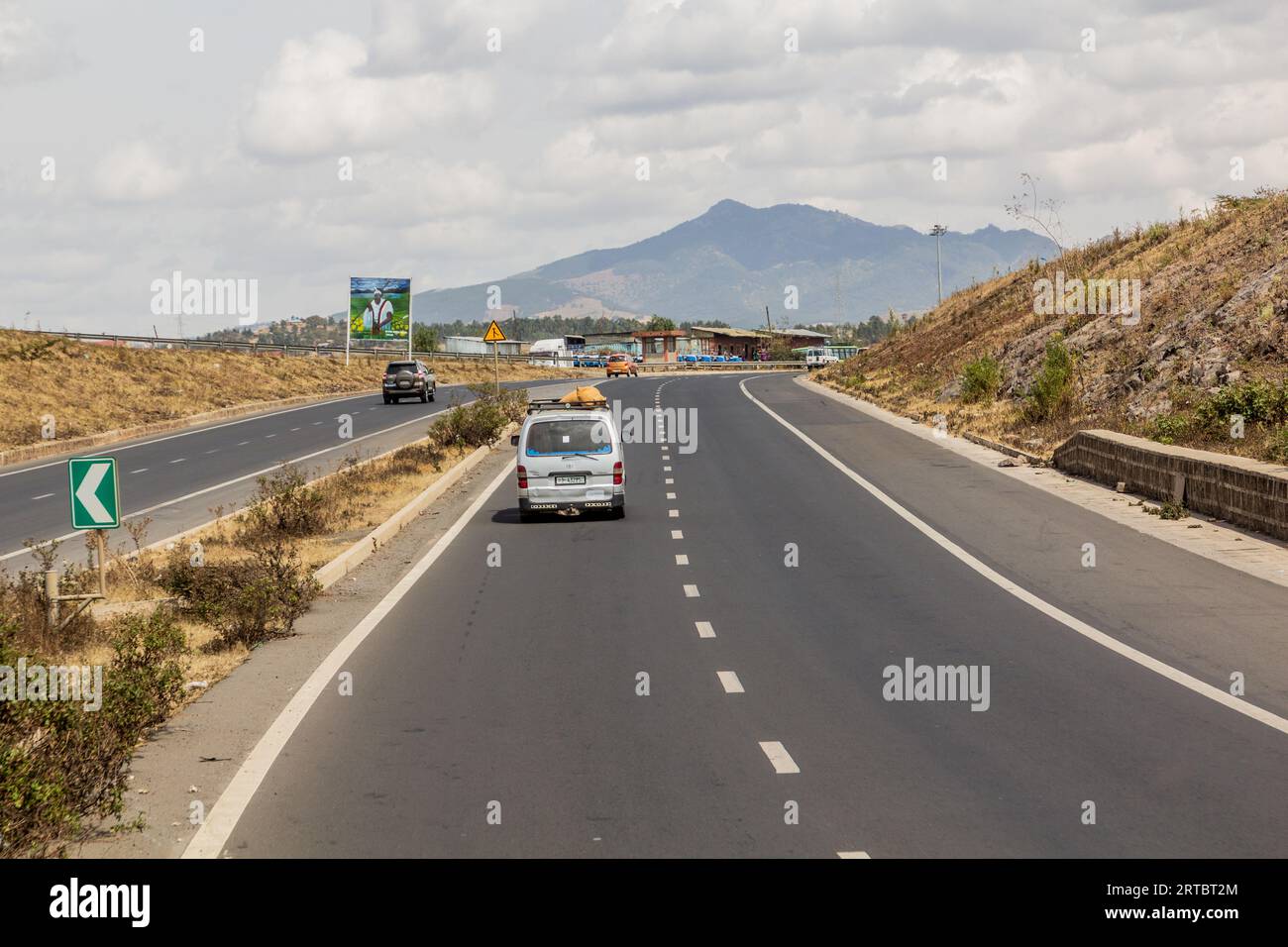 ETHIOPIA - JANUARY 25, 2020: View of Addis Ababa–Adama Expressway ...