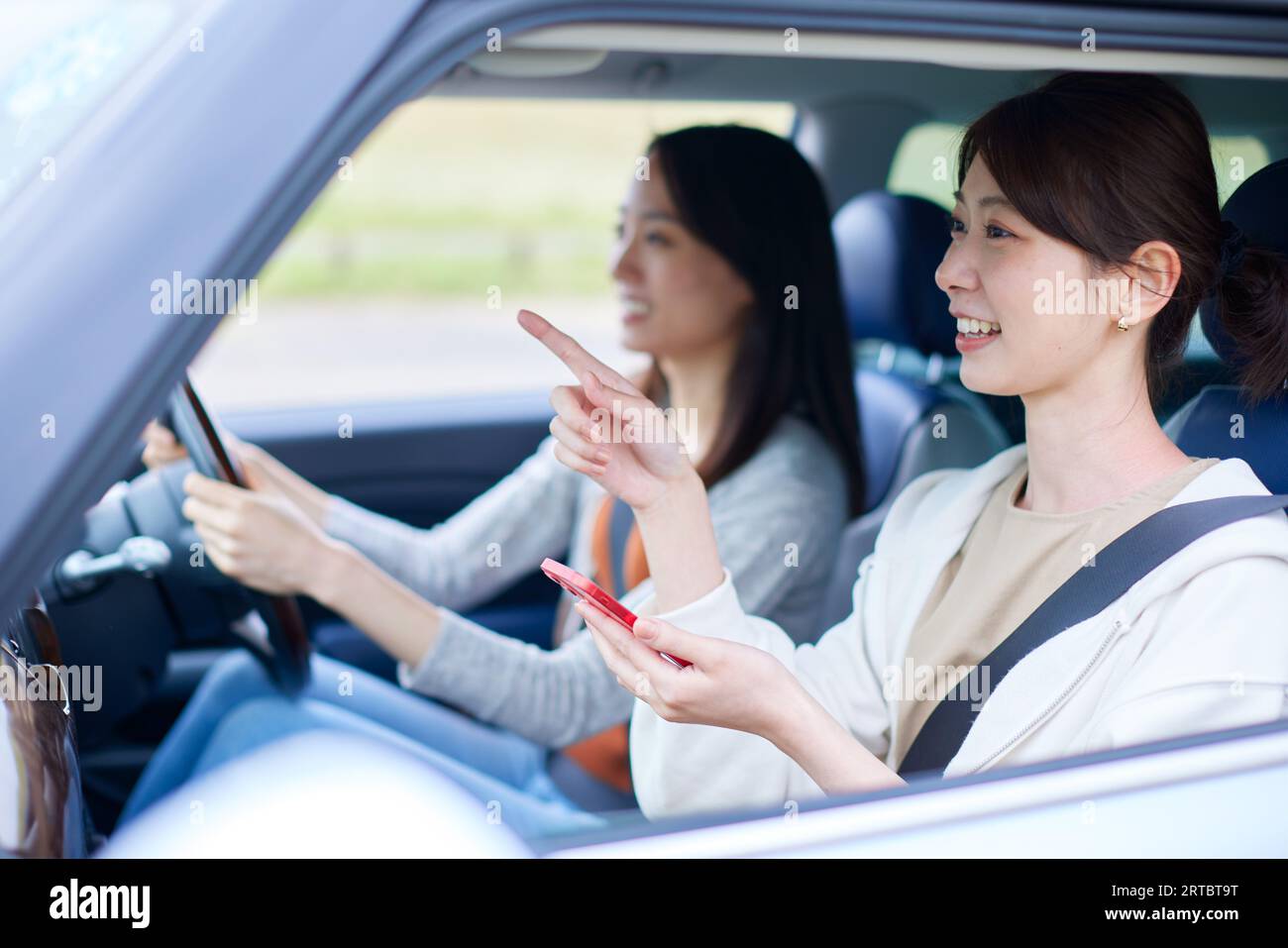 Japanese women driving Stock Photo - Alamy