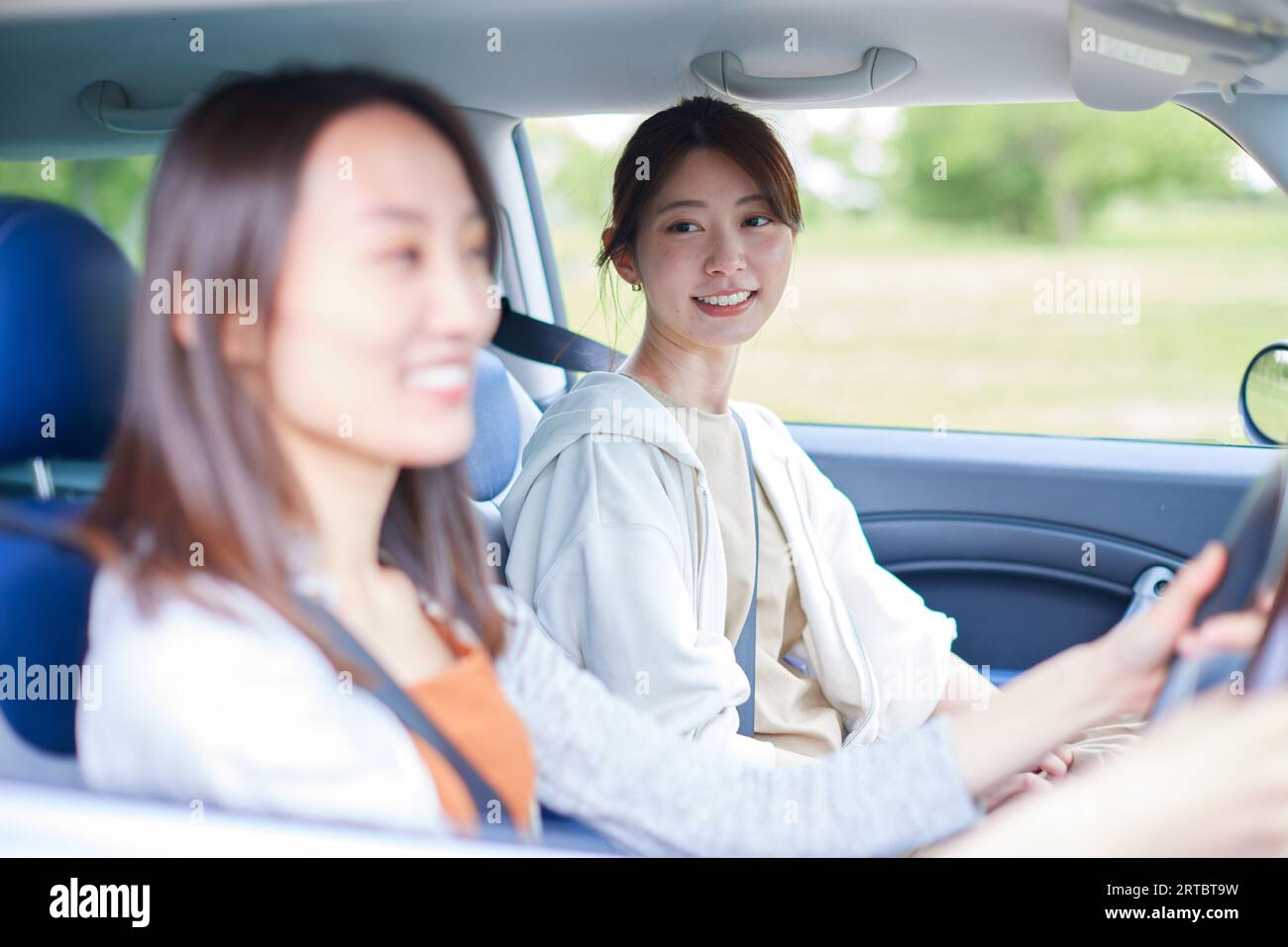 Japanese women driving Stock Photo - Alamy