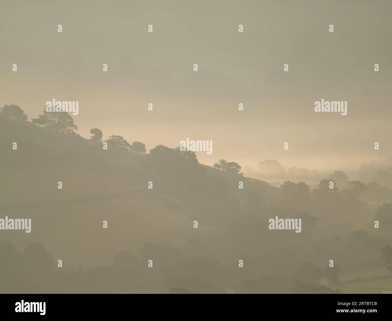 Scenery viewed from Stiperstones, a rocky quartzite ridge in South ...