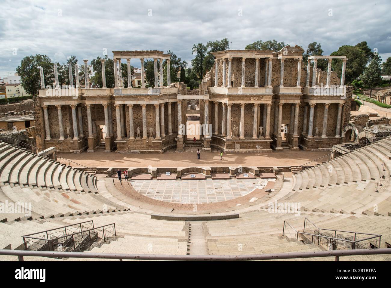 Roman Amphitheater, Merida, Spain Stock Photo - Alamy
