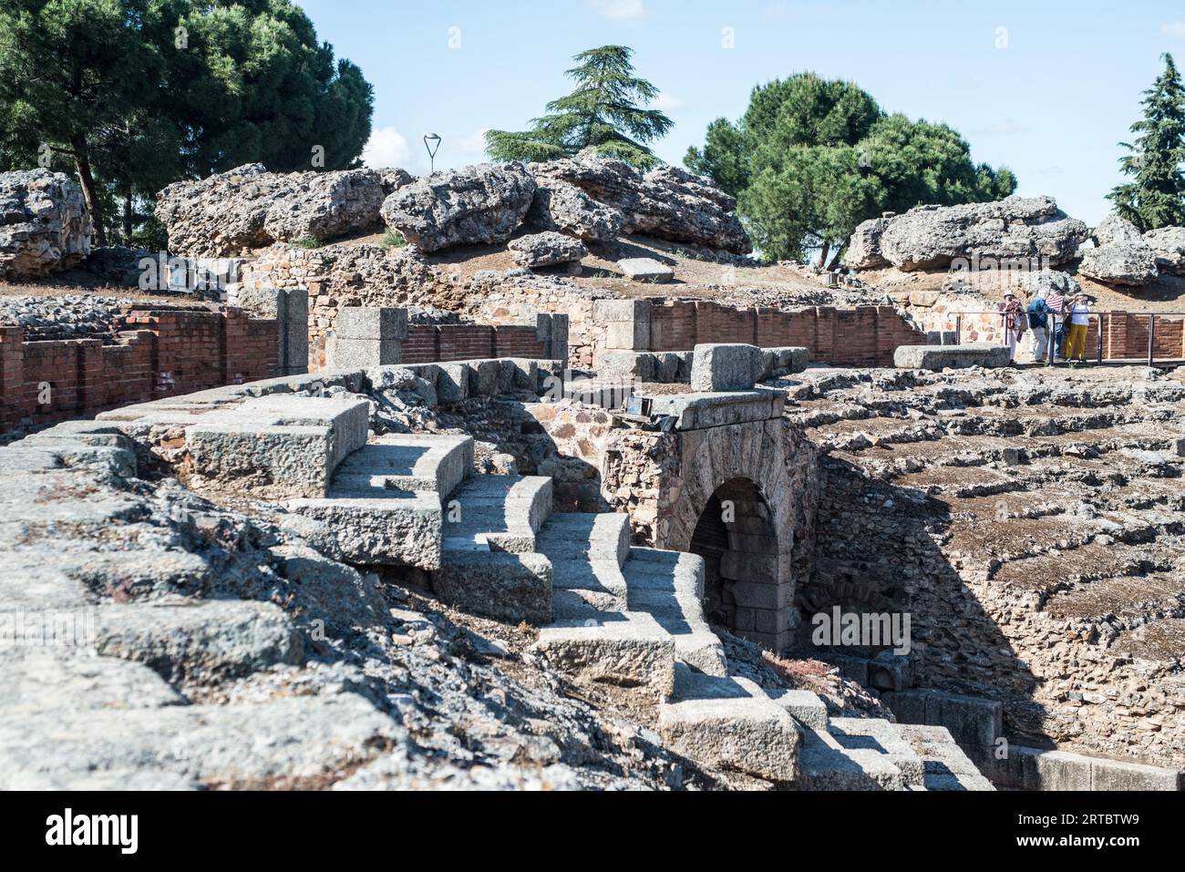 Roman Amphitheater, Merida, Spain Stock Photo - Alamy
