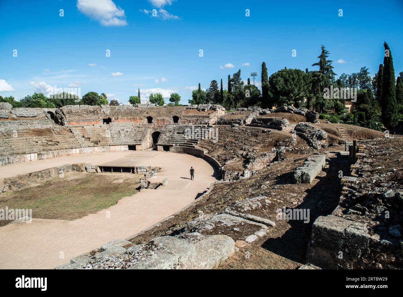Roman Amphitheater, Merida, Spain Stock Photo - Alamy
