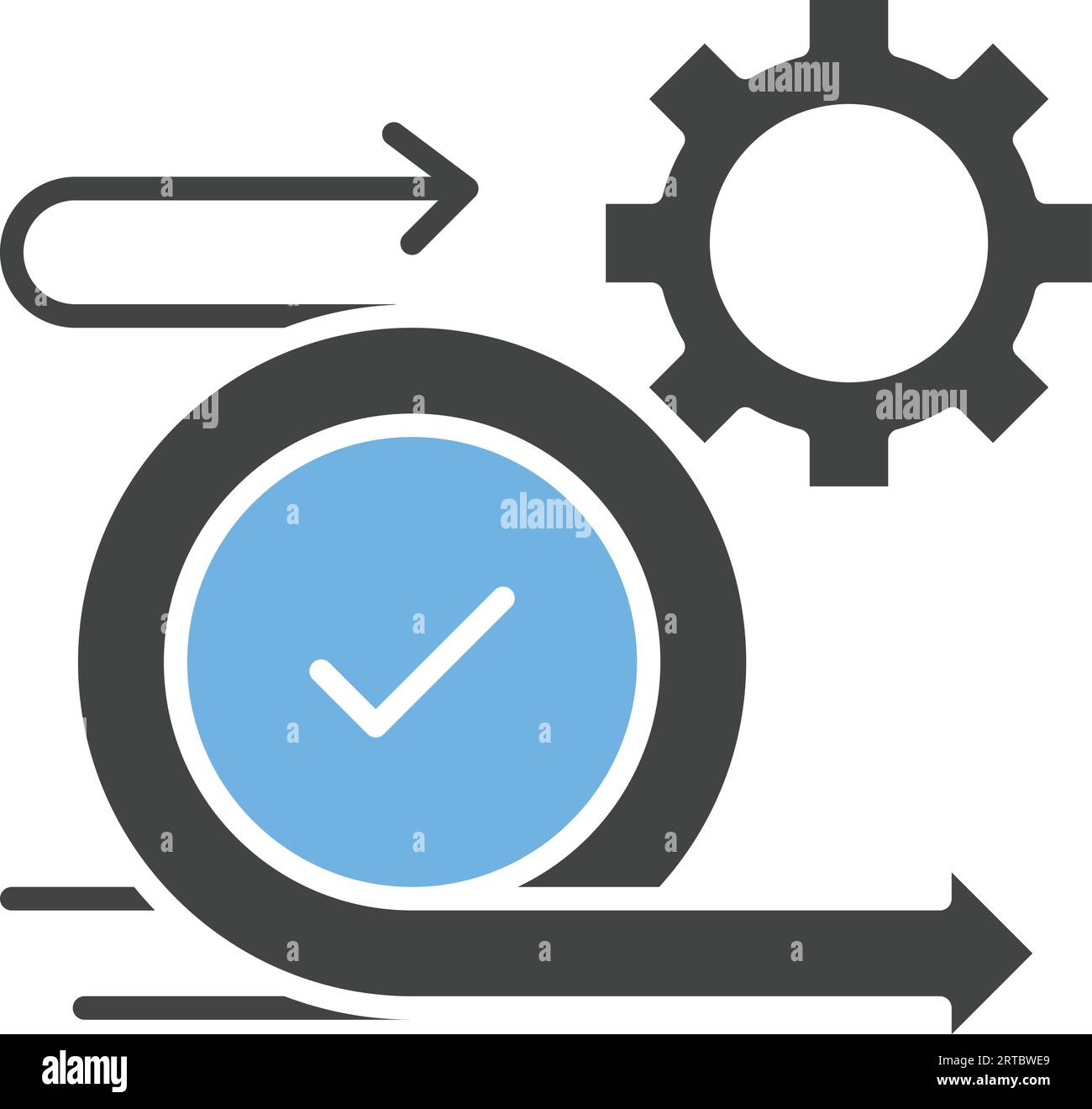 Agile process line icon Stock Vector Images - Alamy