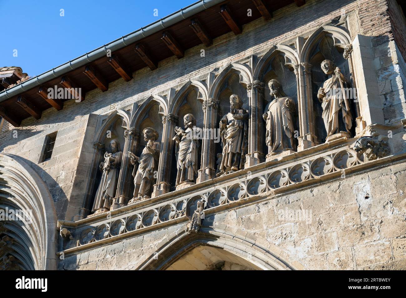 Europe, Spain, Navarre, Estella-Lizarra, The Church of the Holy ...