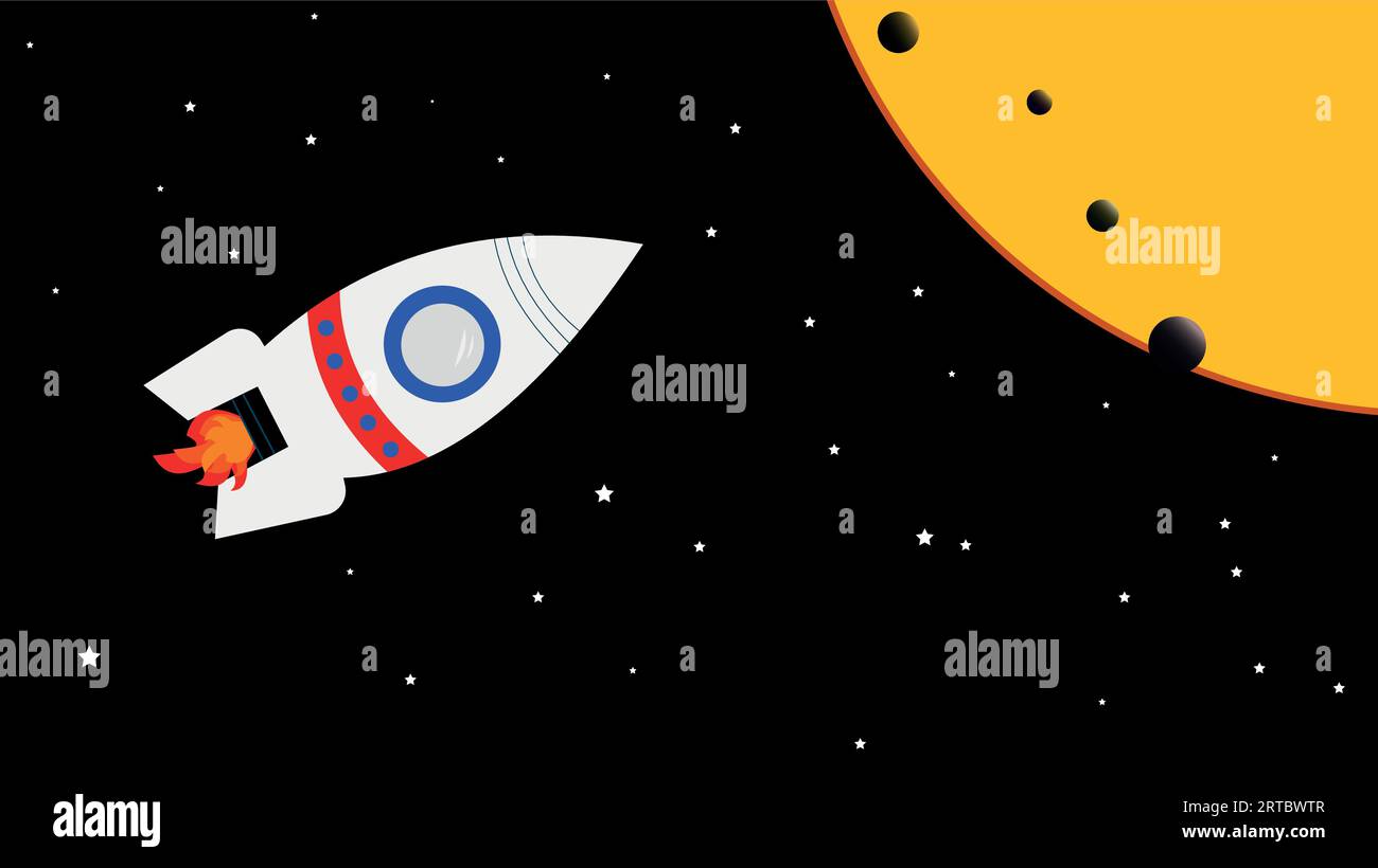 Space rocket ship wallpaper background hi-res stock photography and ...