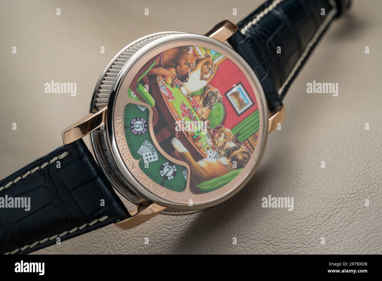 Various bespoke watches made by Andersen in Geneva Switzerland Stock ...