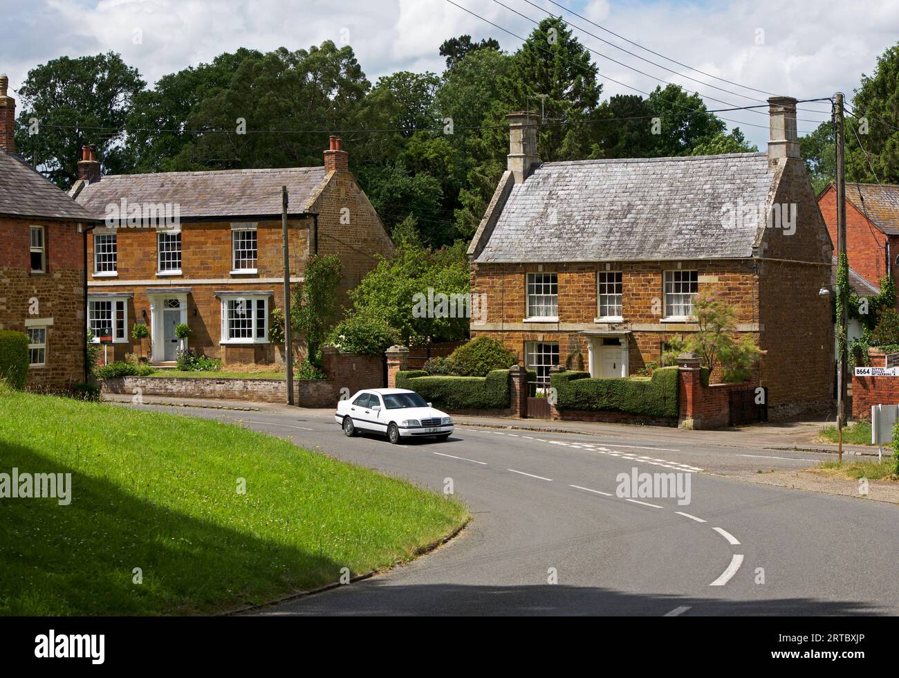 The village of Weston by Welland, Northamptonshire, England UK Stock ...