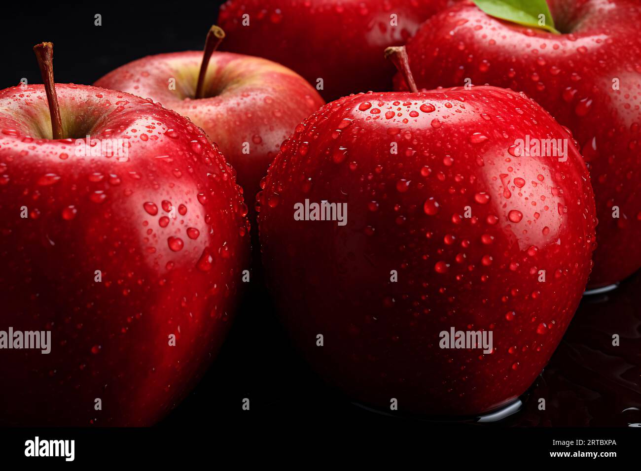 These apples boast a deep, enticing red hue, and they are enhanced by ...