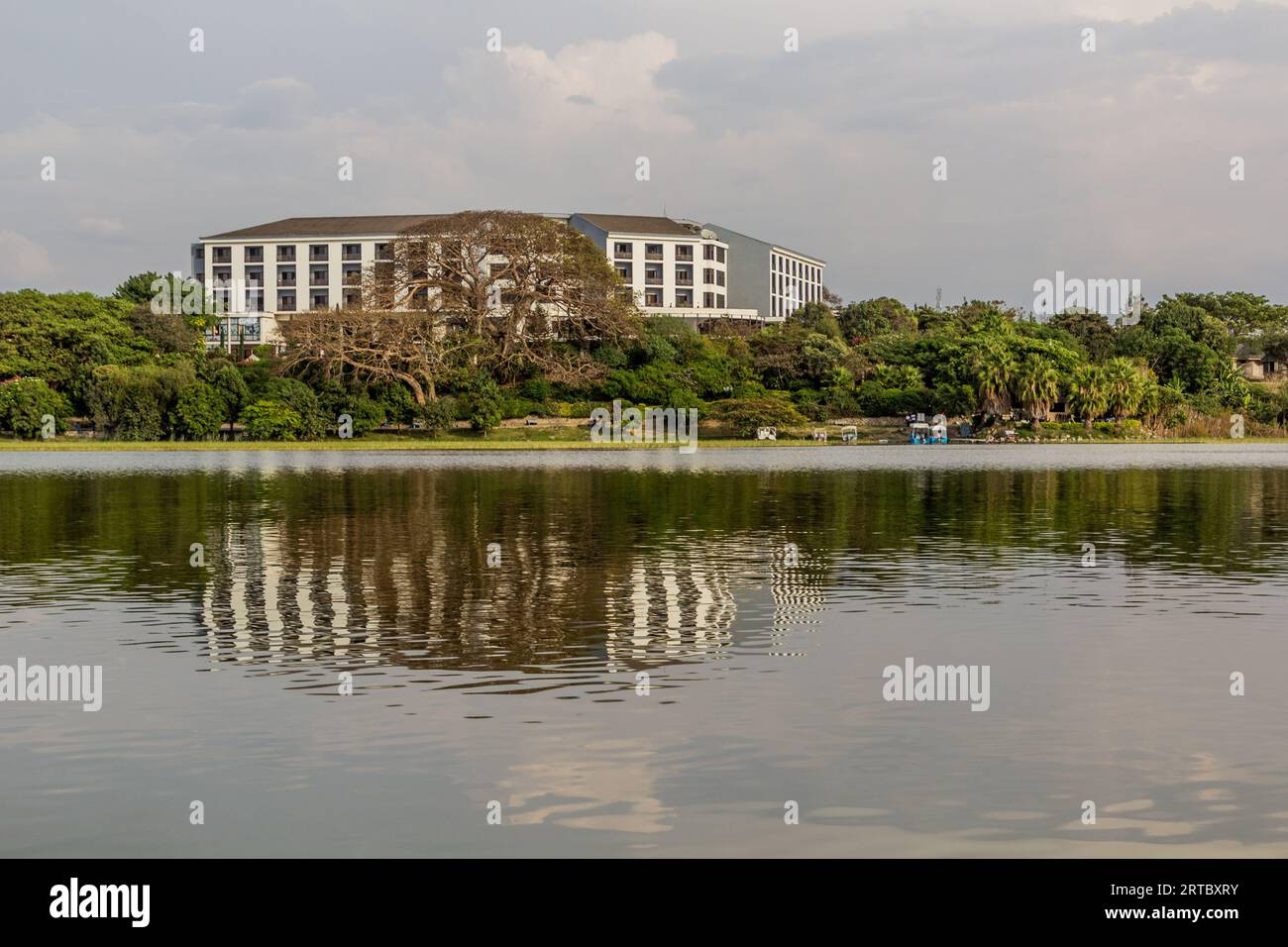 HAWASSA, ETHIOPIA - JANUARY 26, 2020: Haile resort hotel in Hawassa ...