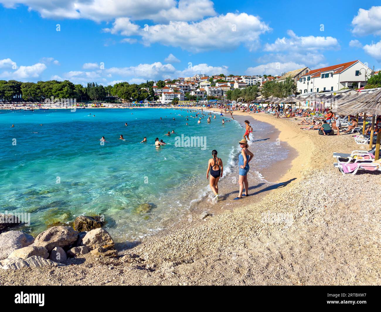 Primosten sunbathing on beach hi-res stock photography and images - Alamy