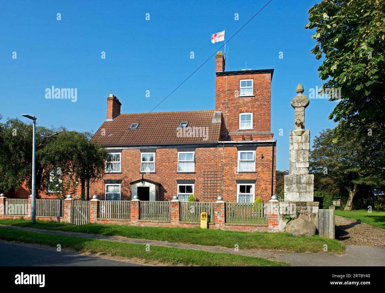 Tower House in the village of Easington, East Yorkshire, England UK ...