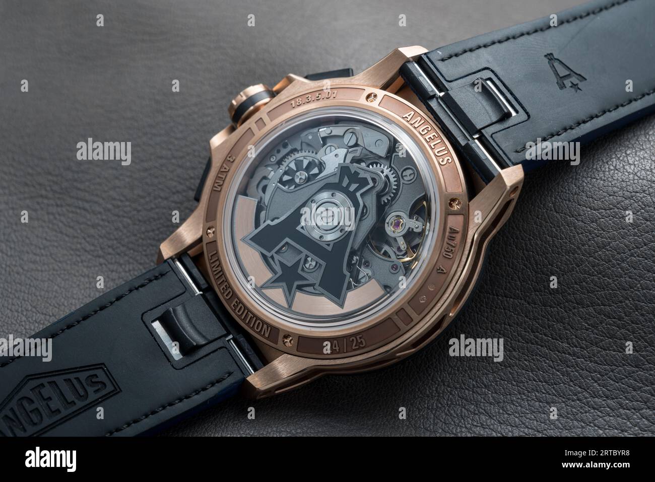 Various Chronodate watches by Angelus watch manufactory in Switzerland ...