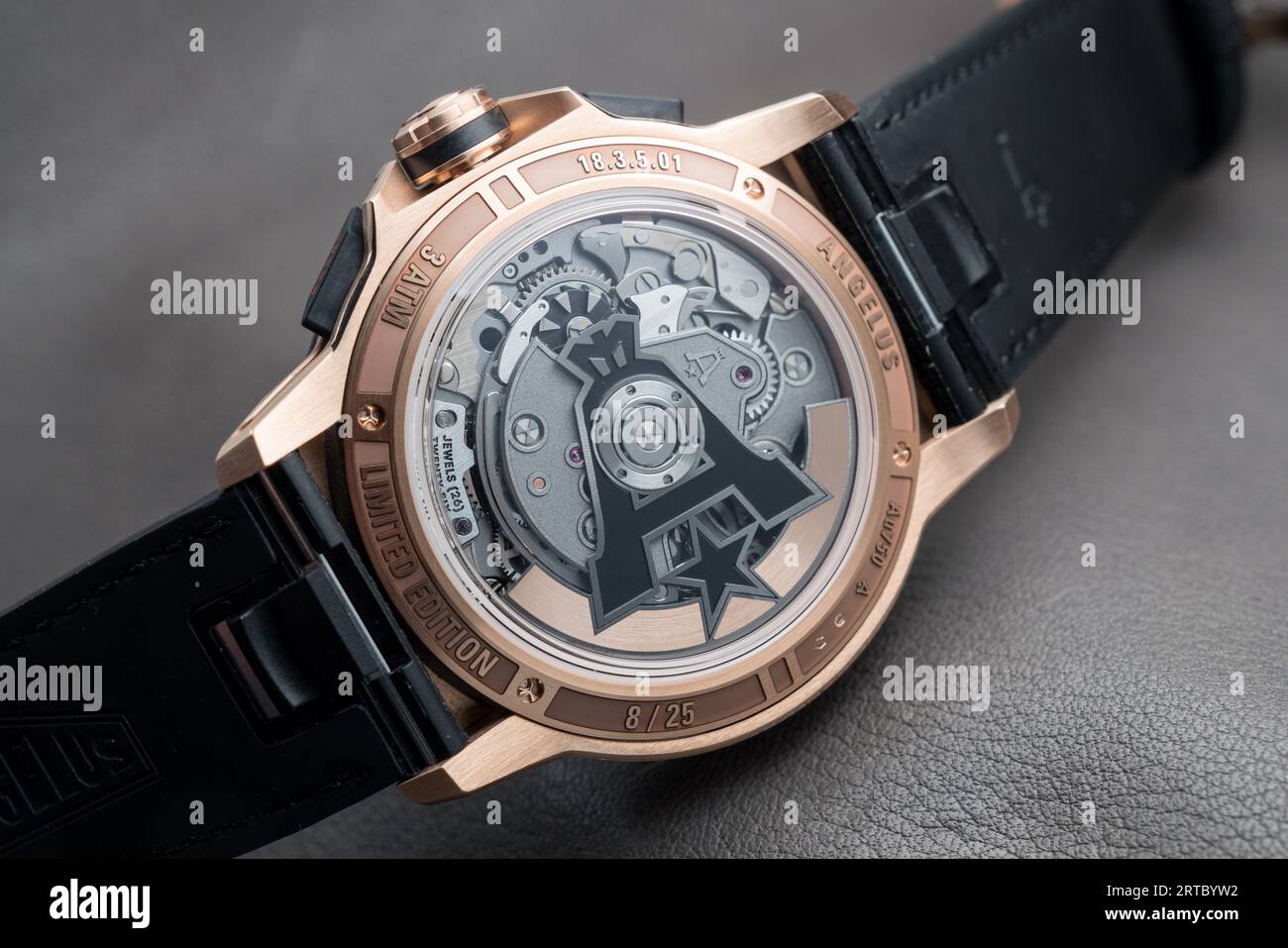 Various Chronodate watches by Angelus watch manufactory in Switzerland ...