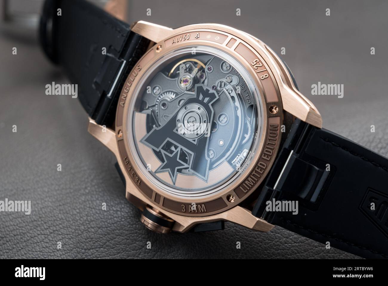 Various Chronodate watches by Angelus watch manufactory in Switzerland ...