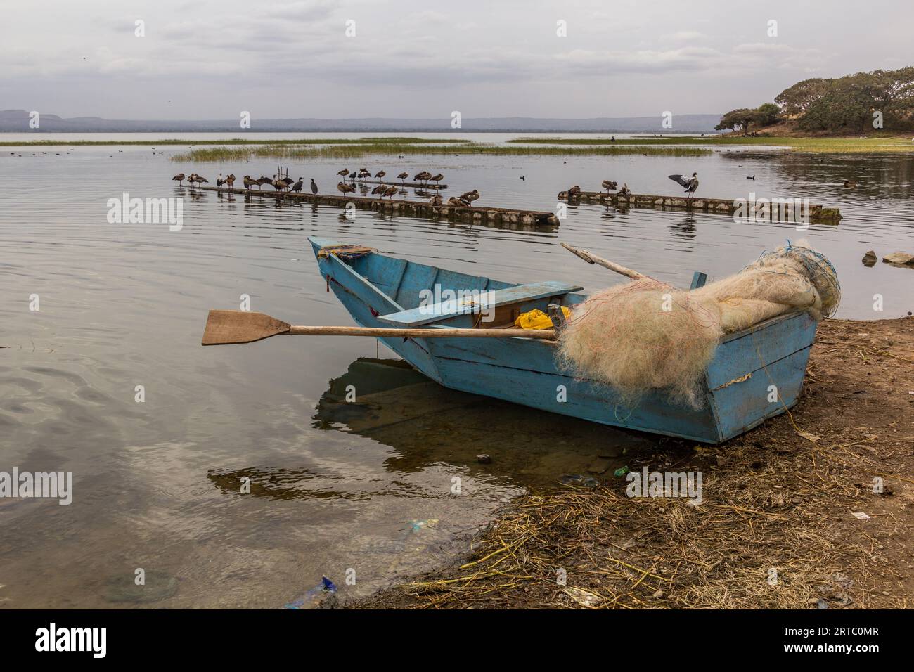 Fishing boat in Awassa lake in Hawassa, Ethiopia Stock Photo - Alamy