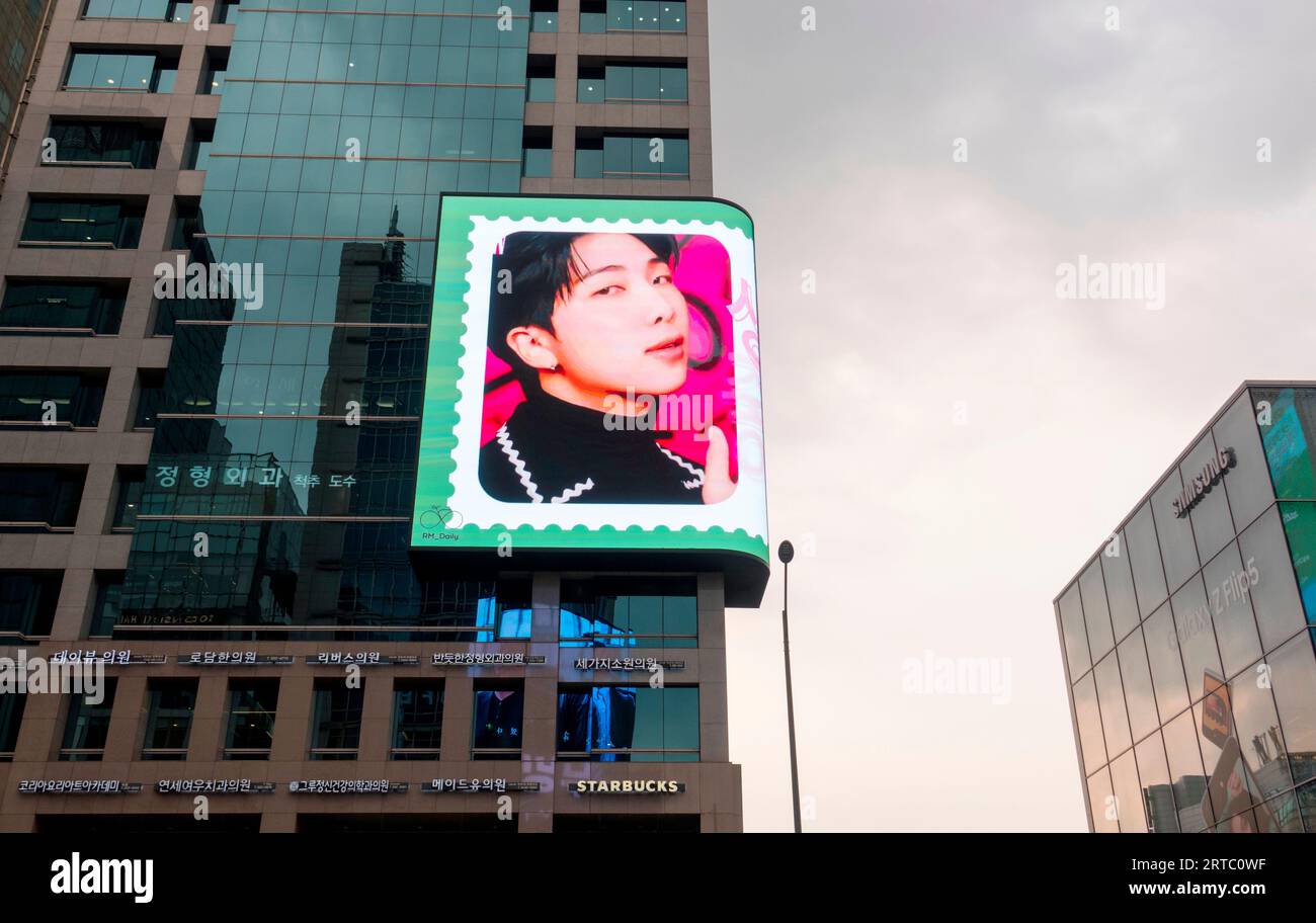 Seoul, South Korea. 12 September, 2023. BTS RM's birthday, Sep 12, 2023 ...