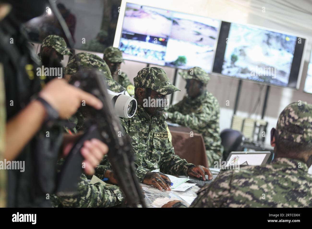 Khan Yunis, Palestinian Territories. 12th Sep, 2023. Fighters from the ...