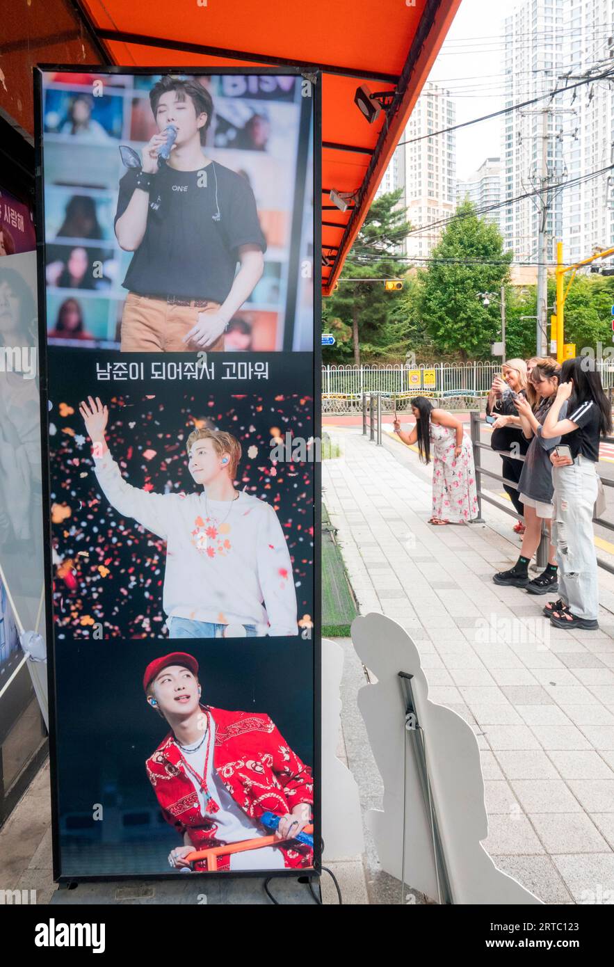 Seoul, South Korea. 12 September, 2023. BTS RM's birthday, Sep 12, 2023 ...