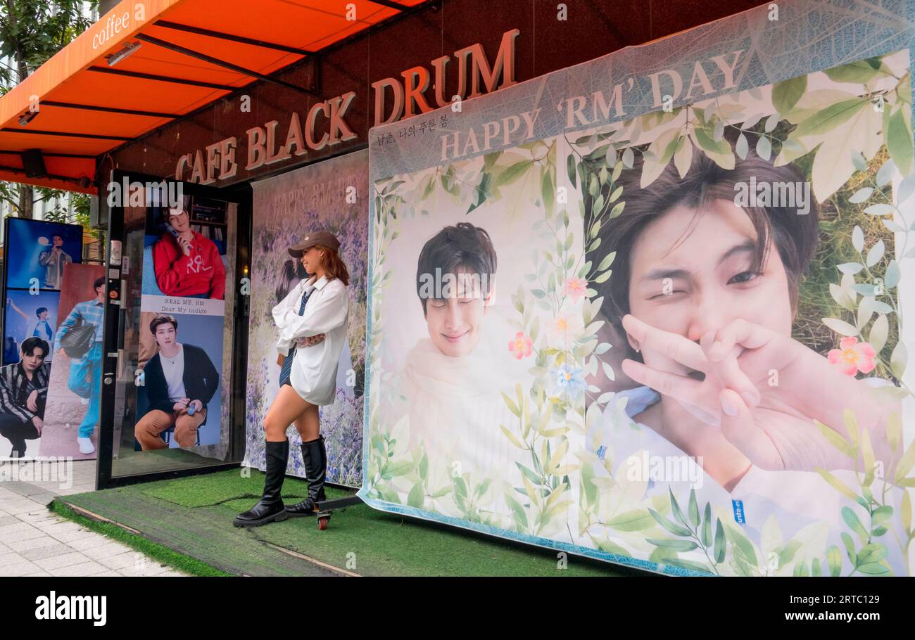 Seoul, South Korea. 12 September, 2023. BTS RM's birthday, Sep 12, 2023 ...