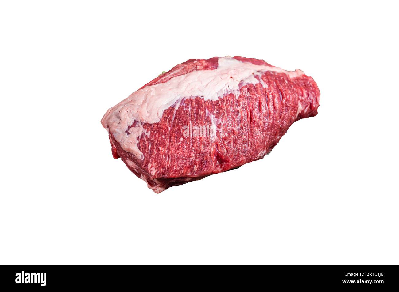 Fresh Raw brisket beef meat prime cut on a wooden board with herbs ...