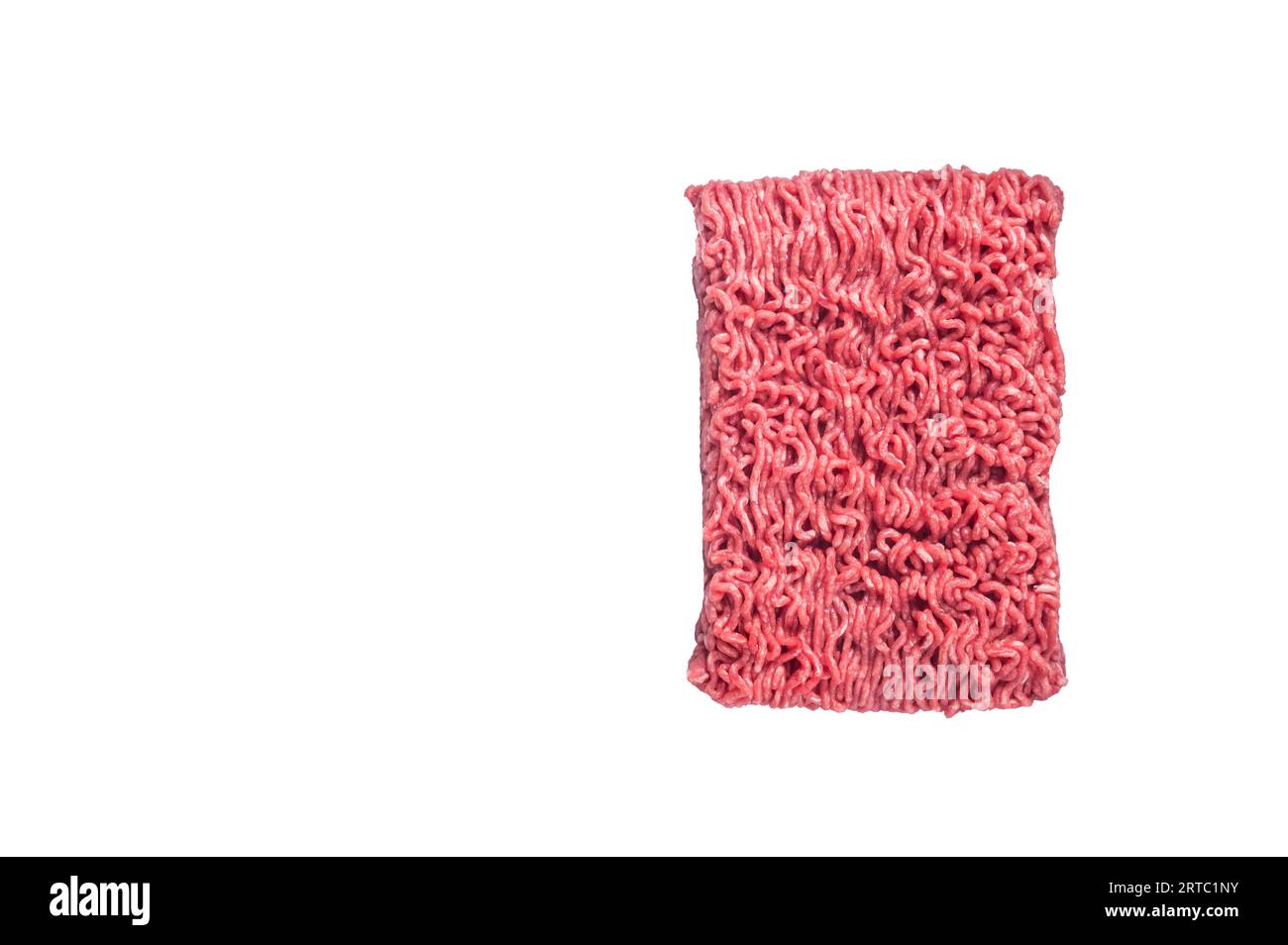 Raw ground beef and pork meat in vacuum packaging from super market ...
