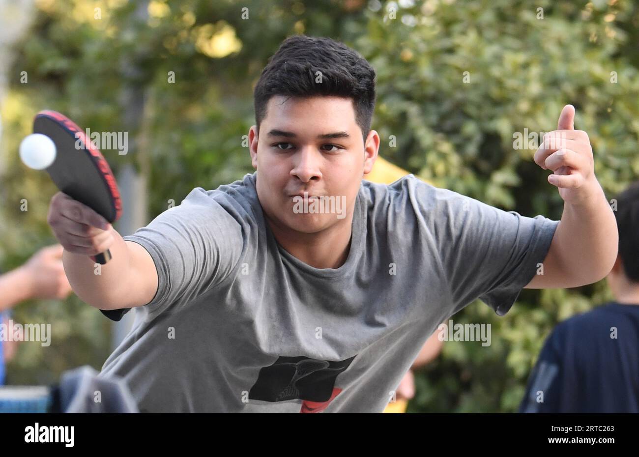 Tehran, Iran. 9th Sep, 2023. The 17-year-old Amir-Sam Rahmani plays ...