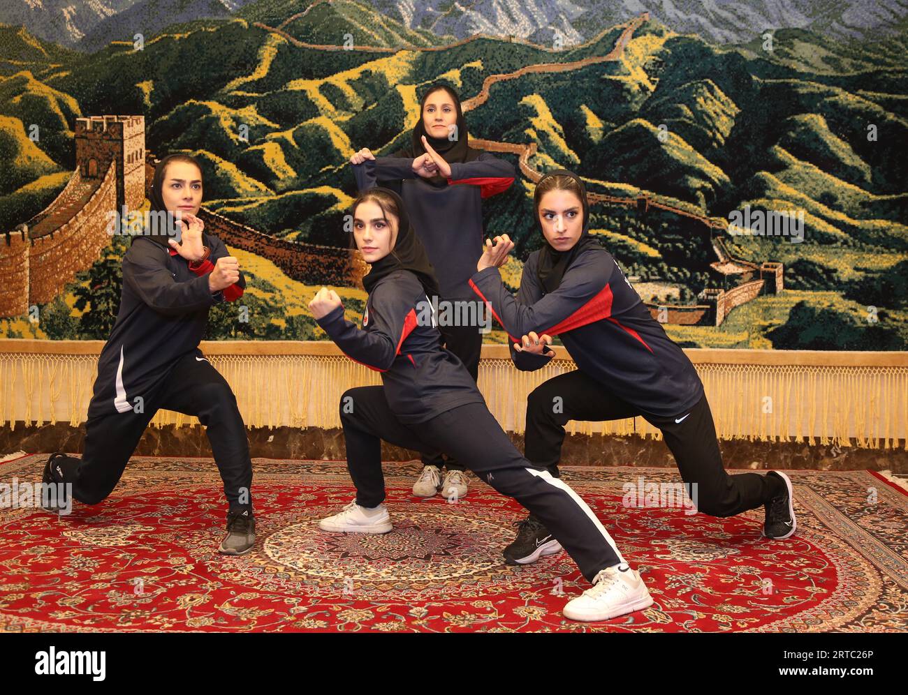 Tehran, Iran. 11th Sep, 2023. Members of Iranian martial arts team ...