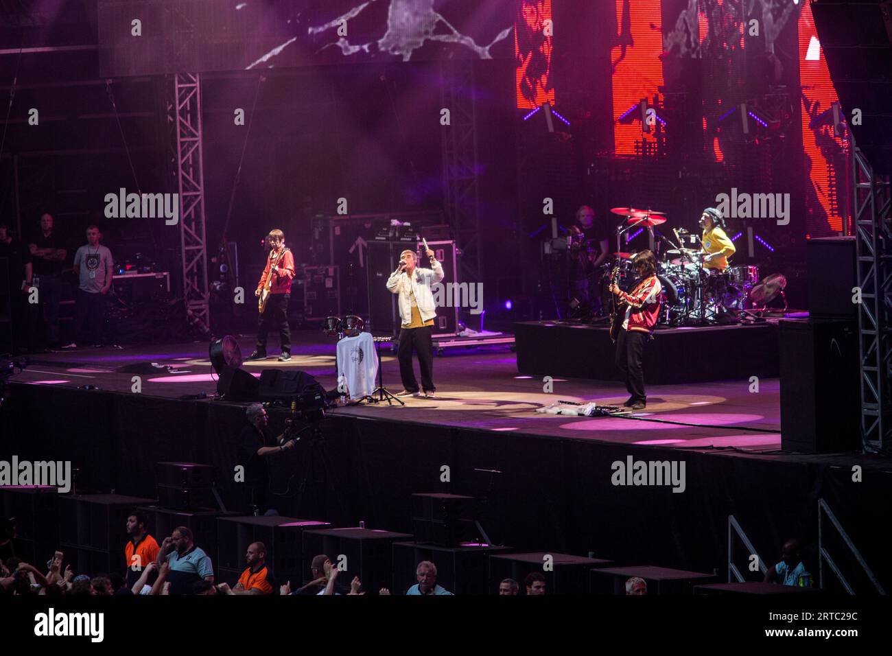 The Stone Roses performing at Wembley Stadium Stock Photo - Alamy